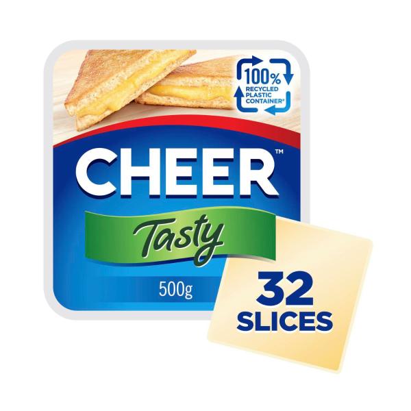 Buy Cheer Tasty Cheese Slices 500g | Coles
