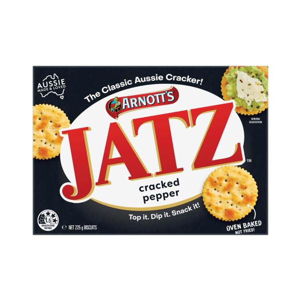 Buy Arnott's Jatz Crackers Cracked Pepper 225g | Coles
