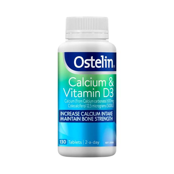 Buy Ostelin Calcium & Vitamin D Tablets w. D3 For Bone Health 130 pack ...