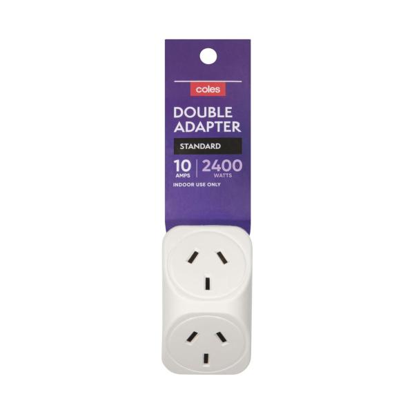 Buy Coles Adaptor Double Standard 1 pack | Coles