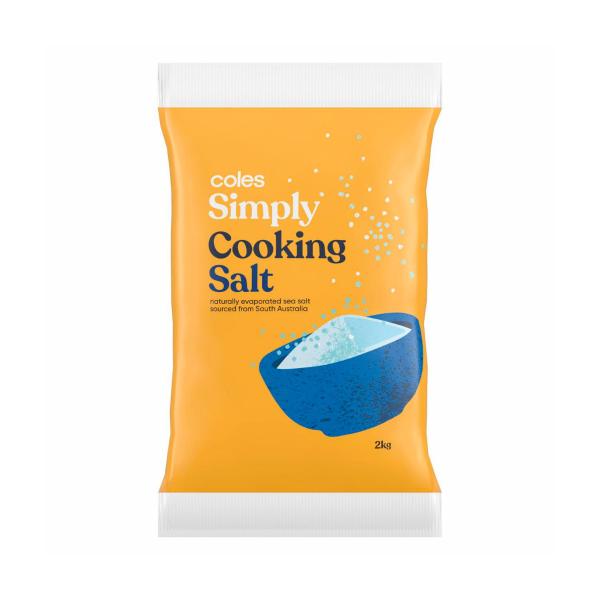 Buy Coles Simply Cooking Salt 2Kg | Coles