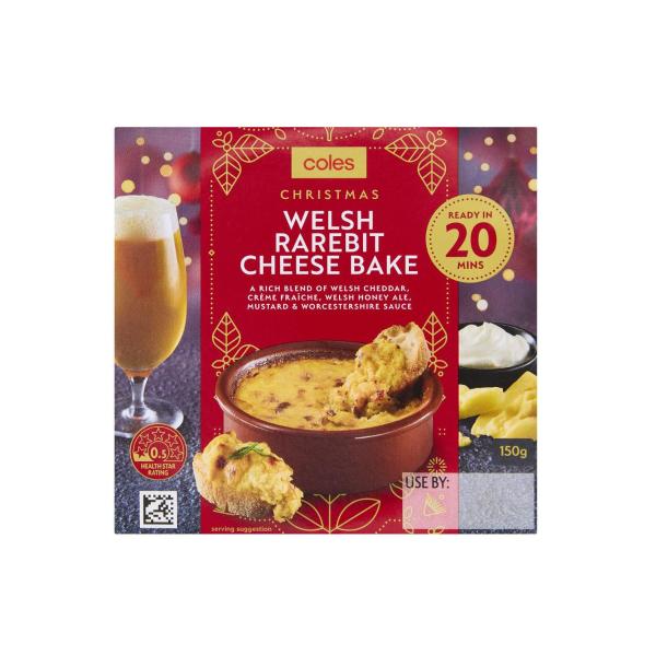 Buy Coles Welsh Rarebit Cheese Bake 150g | Coles
