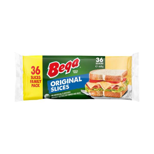 Buy Bega Cheese Slices Regular 648g | Coles