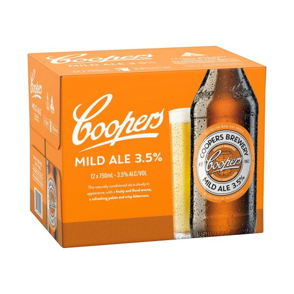 Buy Coopers Mild 3.5% Mild Ale 750ml 12 Pack | Coles