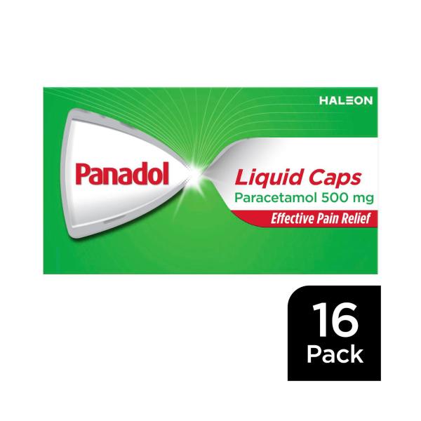 Buy Panadol Liquid Paracetamol Pain Relief Capsules 16 Pack | Coles
