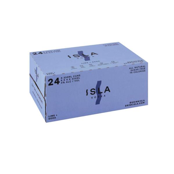 Buy Isla Vodka Lime & Soda Can 330ml 24 Pack | Coles