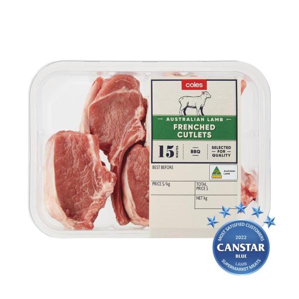 Buy COLES RR 7X5 LAMB EXTRA TRIM CUTLETS | Coles