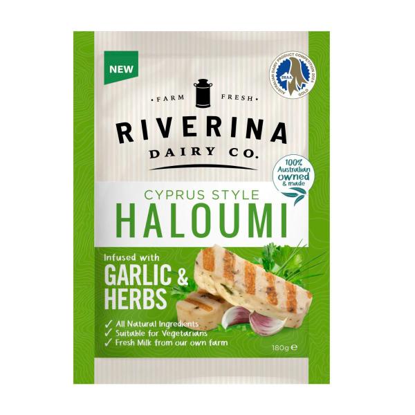 Buy Riverina Haloumi Garlic & Herbs 180g | Coles