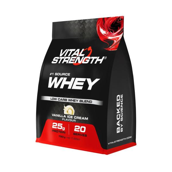 Buy Vital Strength #1 Source Whey Powder Vanilla Ice Cream 750g | Coles