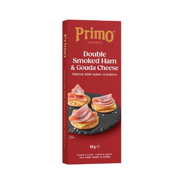 Buy Primo Reserve Double Smoked Ham Gouda & Water Crackers 45g | Coles
