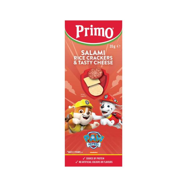 Buy Primo Mini Mix Ups Salami Rice Crackers & Cheese 35g | Coles