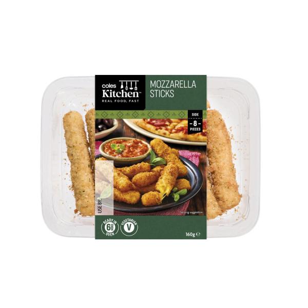 Buy Coles Kitchen Mozzarella Sticks 160g | Coles