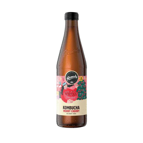 Buy Remedy Kombucha Merry Cherry 330mL | Coles