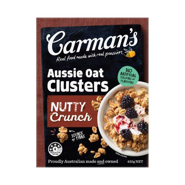 Buy Carman's Aussie Oat Clusters Nutty Crunch 450g | Coles