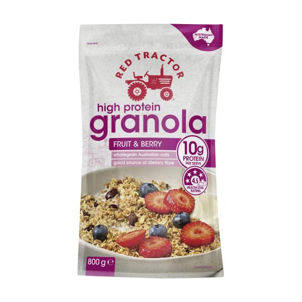 Buy Red Tractor High Protein Granola Fruit & Berry 800g | Coles