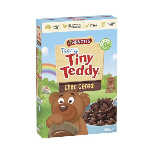 Buy Arnott's Teeny Tiny Teddy Chocolate Cereal 350g | Coles