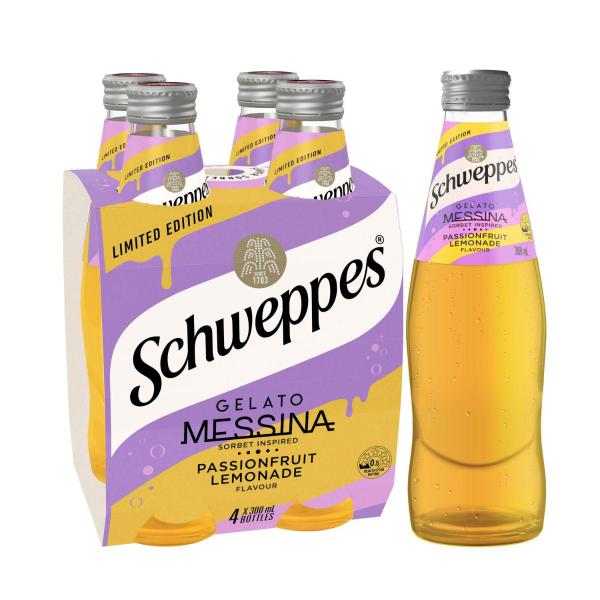 Buy Schweppes Traditional Passionfruit Lemonade 4x300ml 4 Pack | Coles