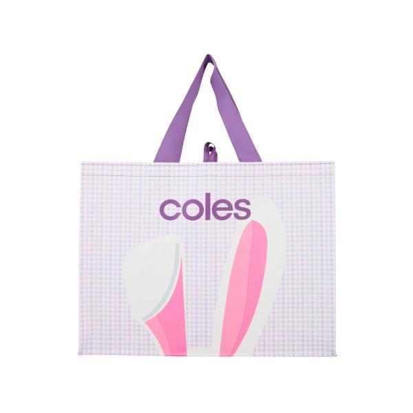Buy Coles Easter 2025 Bunny Ears Tote Bag 1 Each | Coles