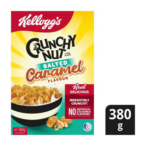 Buy Kellogg's Crunchy Nut Corn Flakes Salted Caramel Flavour Breakfast ...