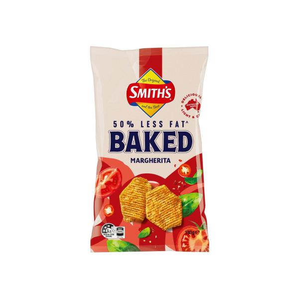 Buy Smiths Baked Fusions Margherita 130 GRAM | Coles