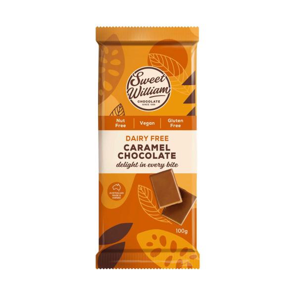Buy Sweet William Caramel Dairy Free Chocolate Block 100g | Coles