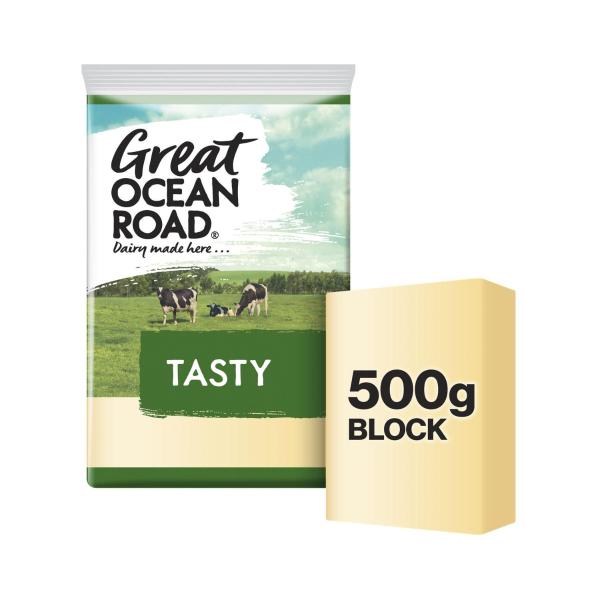 Buy Great Ocean Road Tasty Cheese Block 500g | Coles