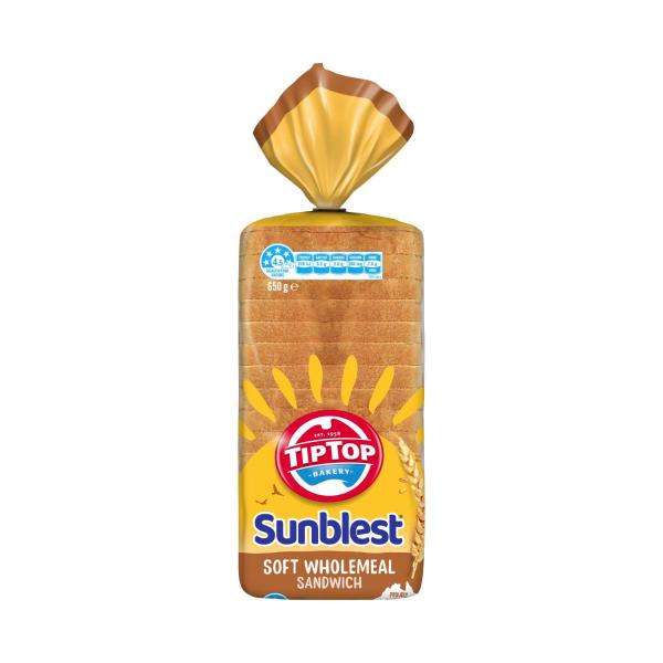 Buy TIP TOP SUNBLEST BREAD WHOLEMEAL SANDWICH | Coles