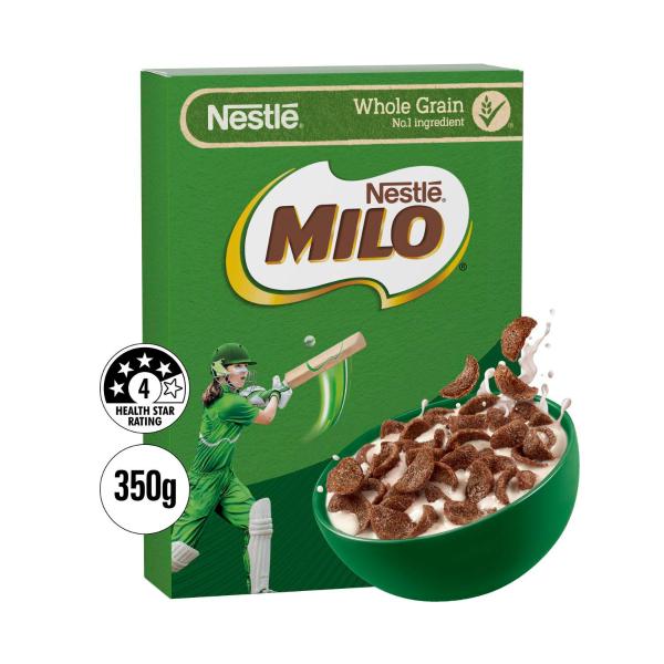 Buy Nestle Milo Whole Grain Energy & Fibre Breakfast Cereal 350g | Coles