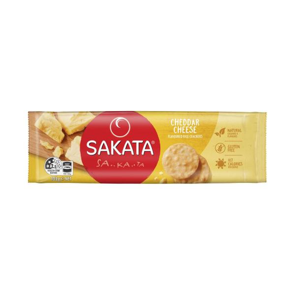 Buy Sakata Extra Tasty Cheddar Cheese Rice Crackers 100g | Coles