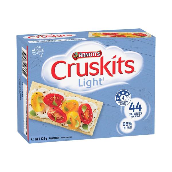 Buy Arnott's Cruskits Light 97% Fat Free Crispbread 125g | Coles
