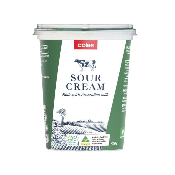 Buy Coles Sour Cream 500g | Coles