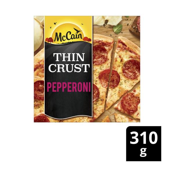 Buy McCain Frozen Ultra Thin Crust Pepperoni Pizza 310g | Coles