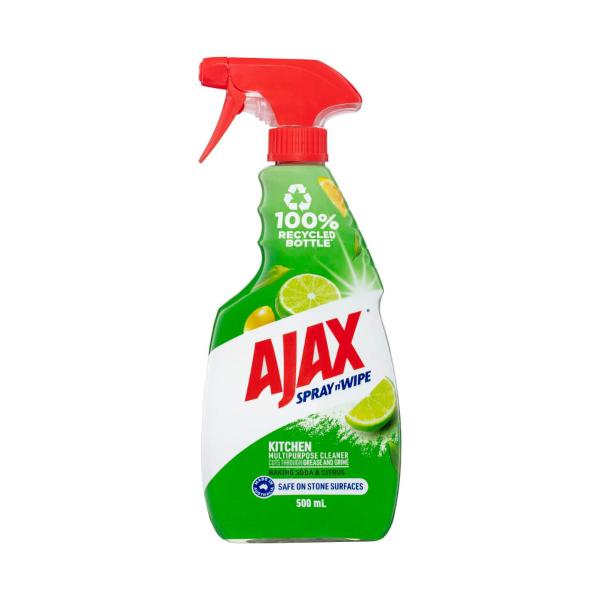 Buy Ajax Spray N Wipe Kitchen Stone Safe Cleaner Trigger Pack 500mL | Coles