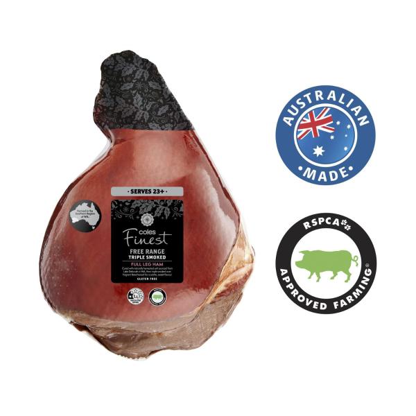 Buy COLES FINEST FREE RANGE FULL LEG HAM | Coles