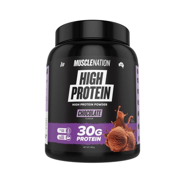 Buy Muscle Nation High Protein Powder Chocolate 450g | Coles