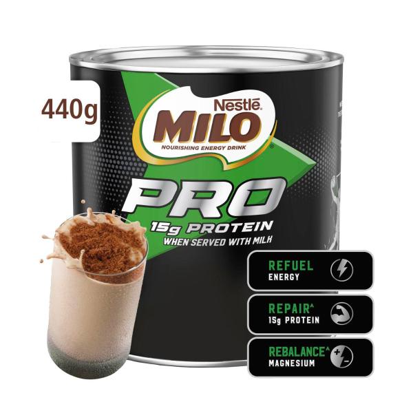 Buy Milo Protein Chocolate Malt Powder Hot Or Cold Drink 440g | Coles